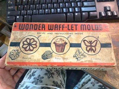 Vintage Wonder Waff-let Molds ROSETTE Patty Shell BUTTERFLY ...