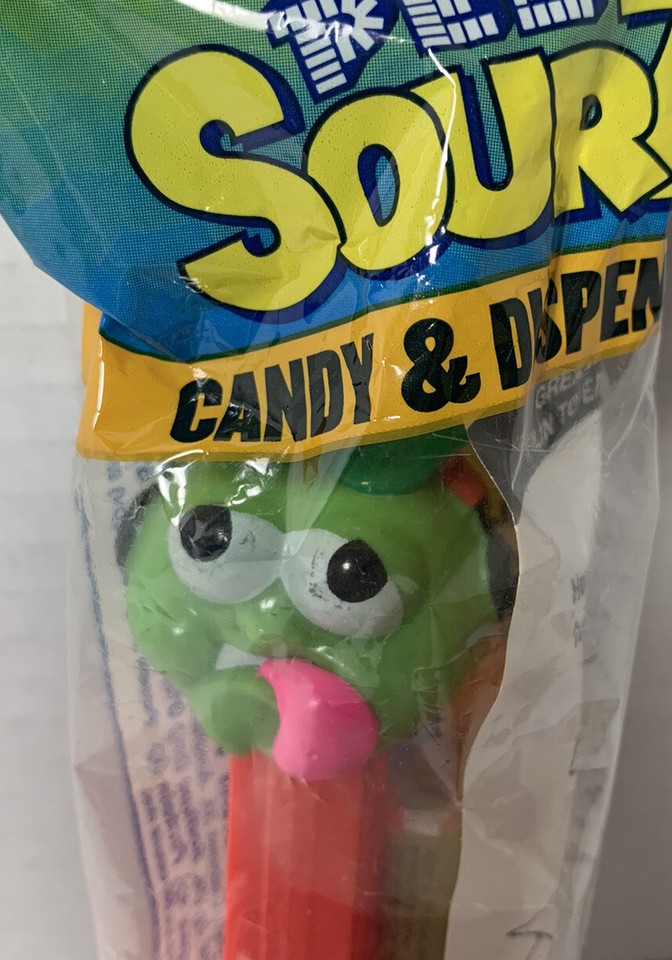 SOURZ GREEN APPLE Head Candy PEZ Dispenser, Vintage | eBay