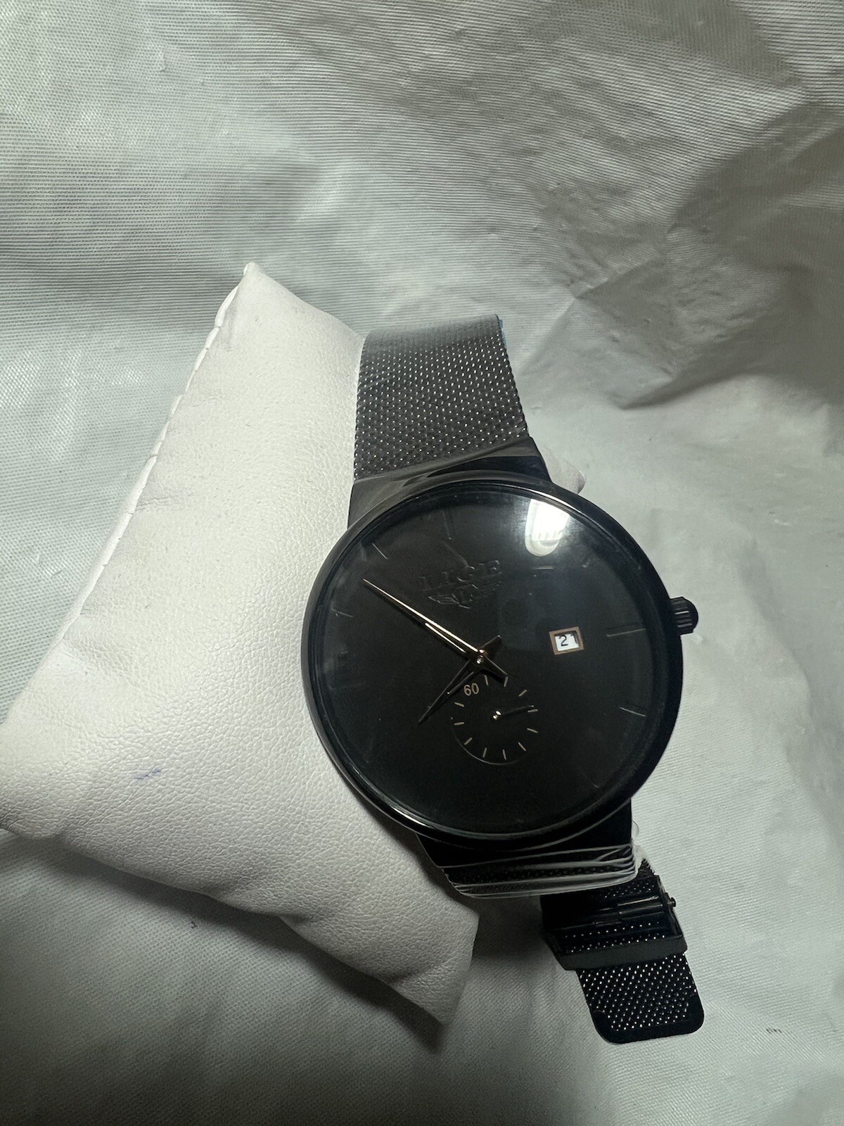 LIGE MENS WATCH "FOR DREAM" 1853 STAINLESS STEEL MOONPHASE WR ...