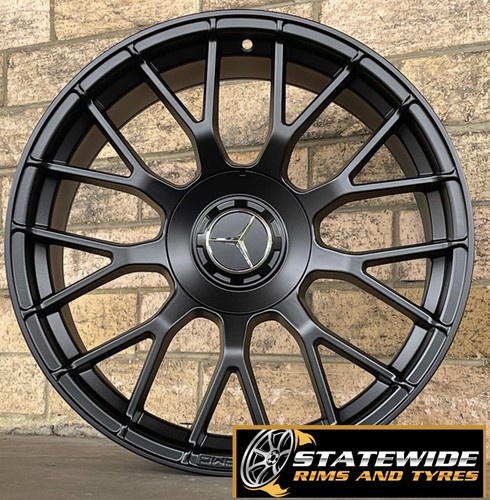 MERCEDES STYLE 19 INCH STAGGERED WHEELS FULL SATIN BLACK | eBay