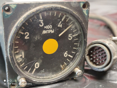 VINTAGE FUEL LEVEL METER JET FIGHTER MIG SU AIR FORCE CCCP USSR RUSSIA ...