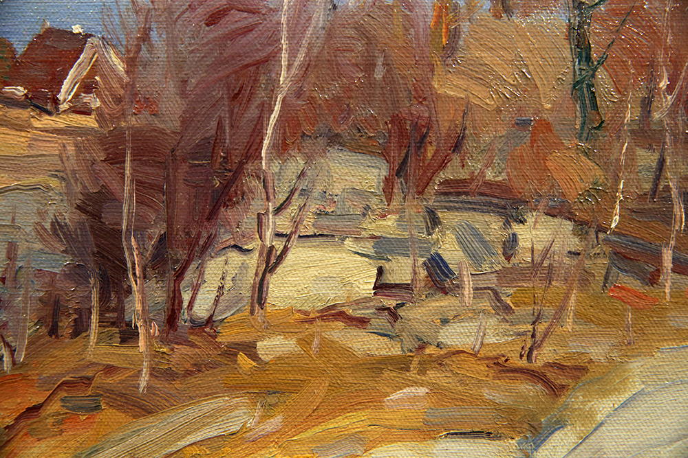 Edward Willis Redfield Impressionistic Landscape Signed Oil Painting ...