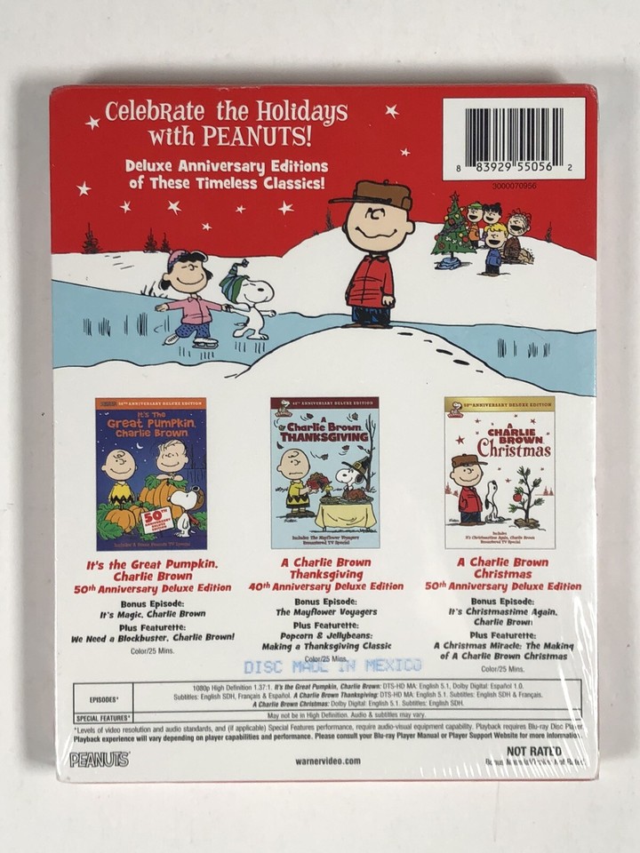 Peanuts Charlie Brown Holiday Collection Great Pumpkin Thanksgiving ...