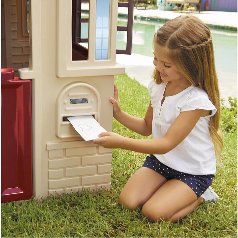 Little Tikes Cape Cottage Playhouse Tan Playroom Backyard Outdoor Fun ...