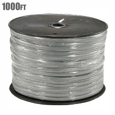 1000FT Standard 28AWG 28/8 Conductor CCA Silver Satin Modular Cable ...