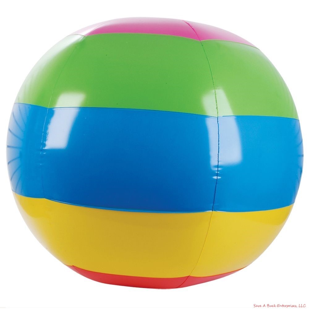(3) Huge 48 INCH - 4 FOOT Beach Ball Inflatable Pool Ball Toy Party ...