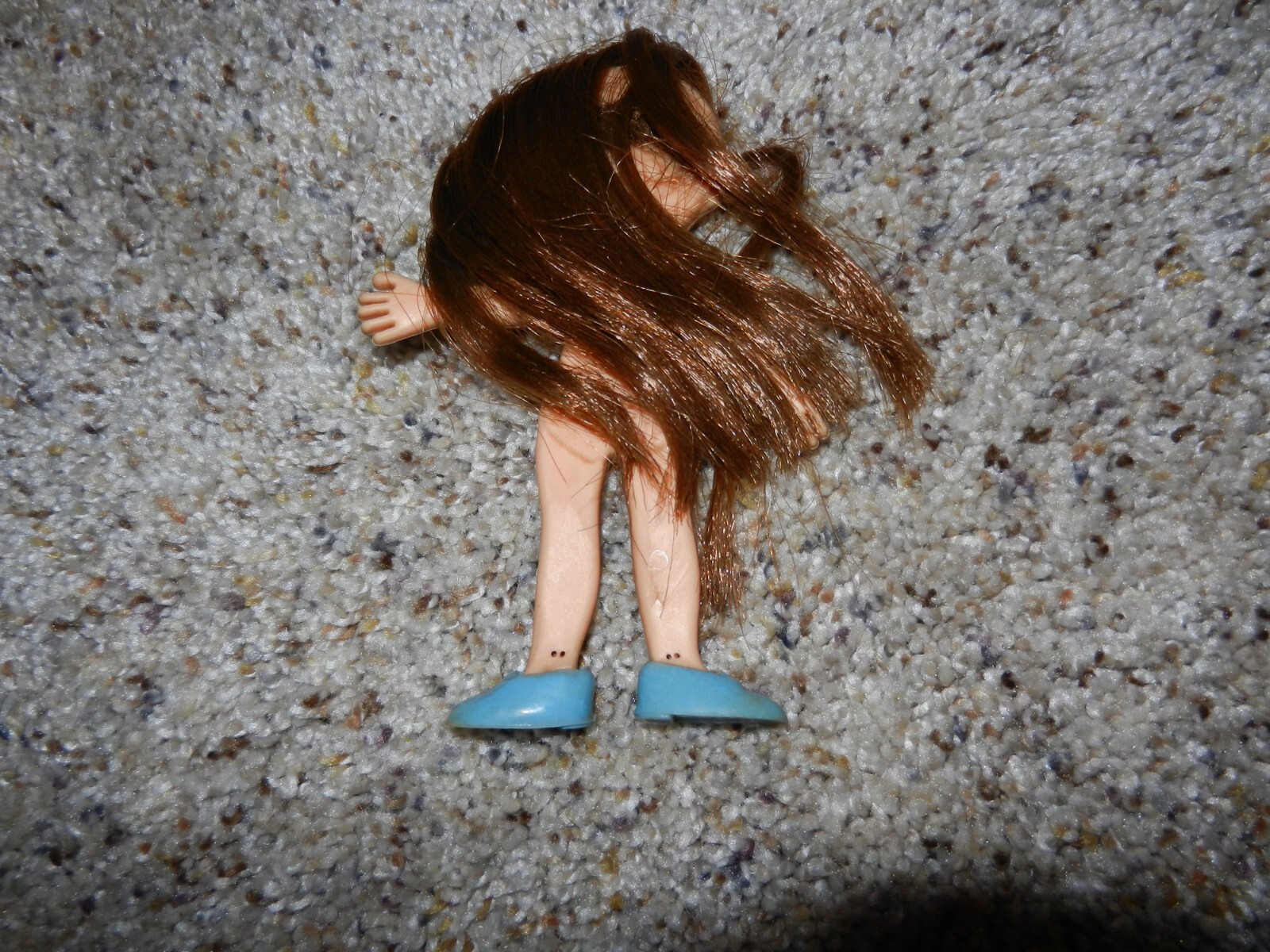 1960'S VINTAGE 5" HONG KONG FLATSY DOLL W/ BRUNETTE HAIR | eBay