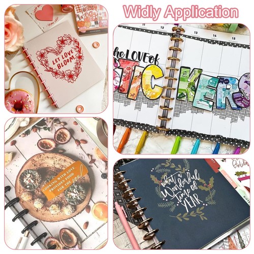 22 Pcs Discbound Expansion Discs, Light Blue Heart Shape, 1" OD | eBay