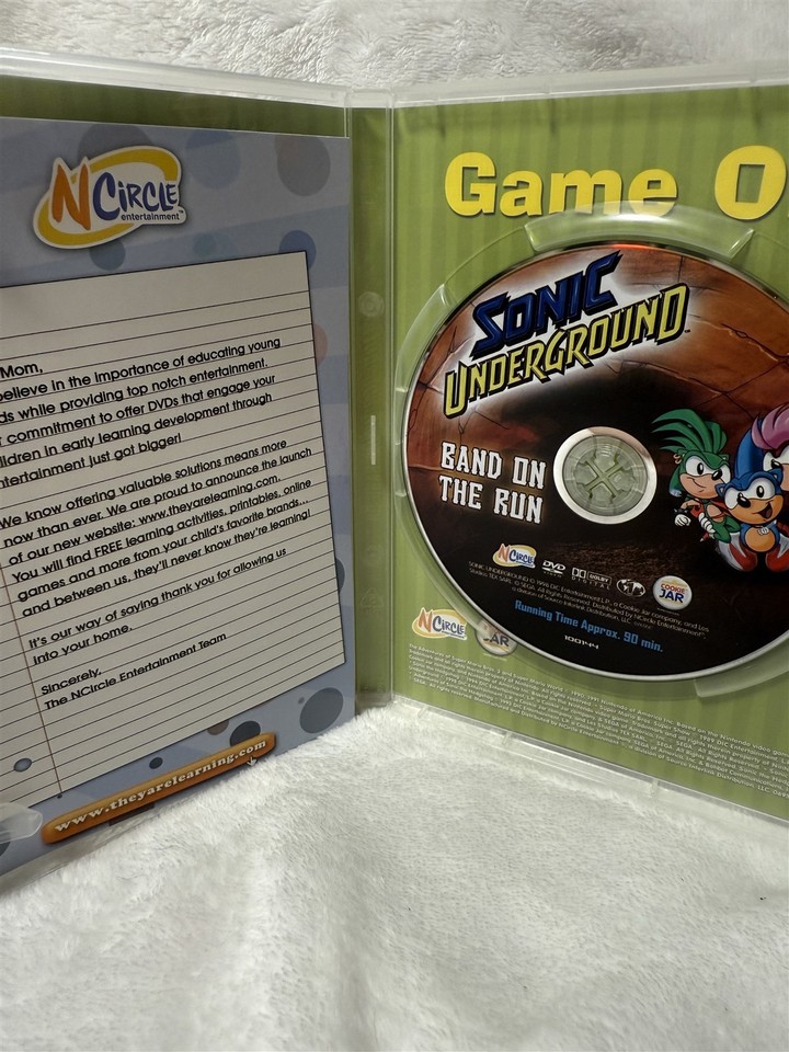 SONIC UNDERGROUND BAND ON THE RUN DVD | eBay