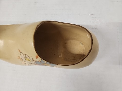 Floral Ceramic England Clog Shoe Vintage 9" Dutch Style | eBay