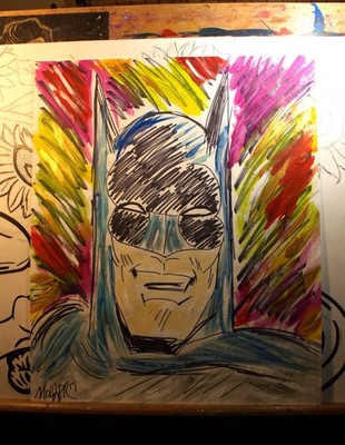 Bob Cane Pop art "Batman" 14x17 acrylic on paper by Alexander Mohler | eBay