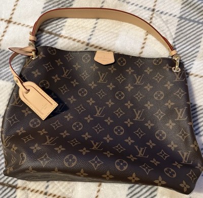 NEW Stunning Louis Vuitton LV Shoulder Bag M43701 Graceful PM Beige ...