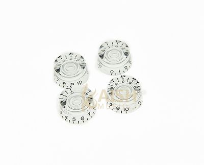 4x Transparent Clear LP Speed Knobs Control Knobs Fits Les Paul | eBay