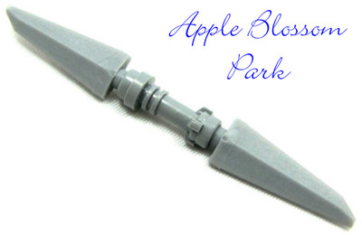 NEW Lego Minifig Gray DOUBLE BLADE DAGGER Ninjago Ninja Knife Dagger ...