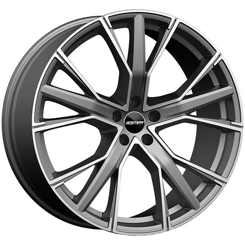 ALLOY WHEEL GMP GUNNER FOR AUDI A6 9X21 5X112 MATT ANTHRACITE DIAMOND ...