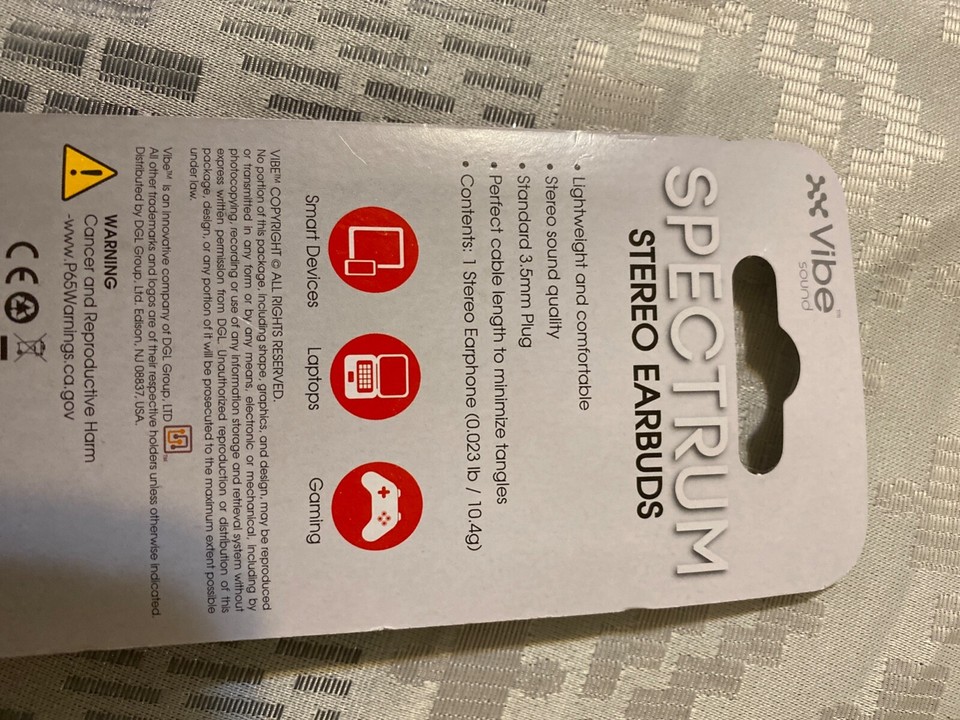 Vibe Sounds Spectrum Earbuds (4 Available) | eBay