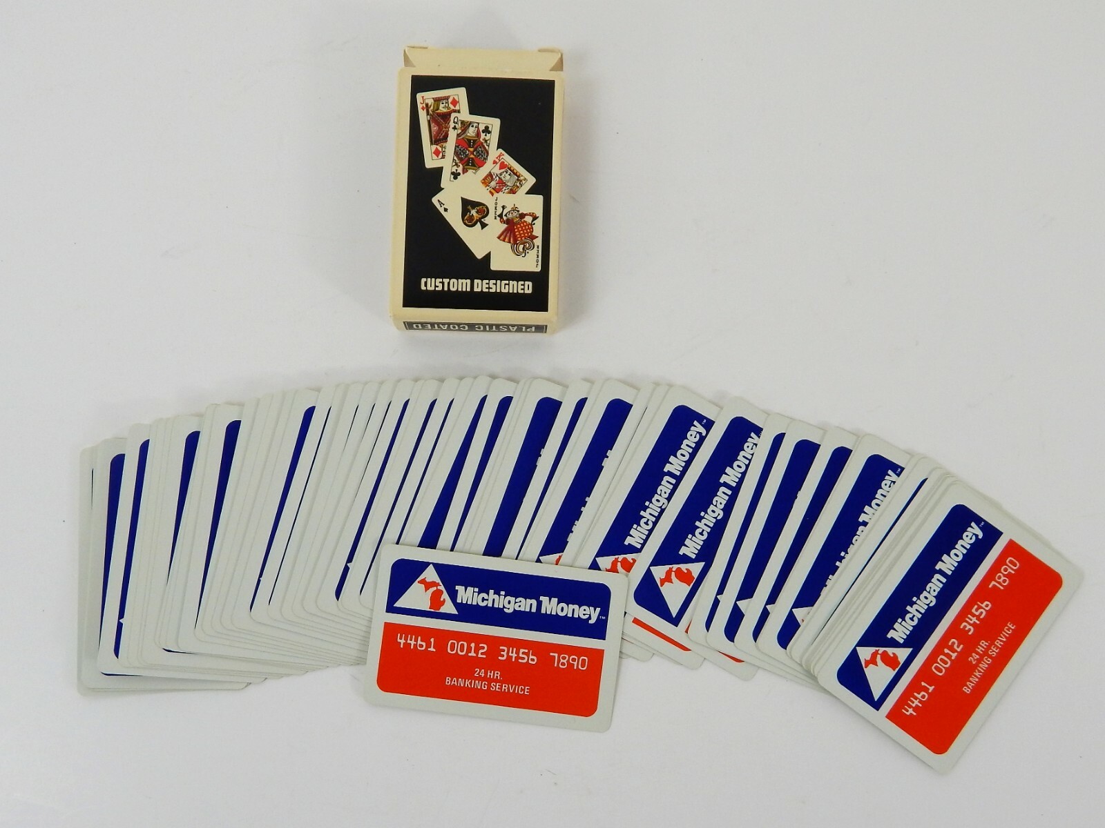 Vintage RCI Playing Card Division "Michigan Money" Bank Bridge Playing ...