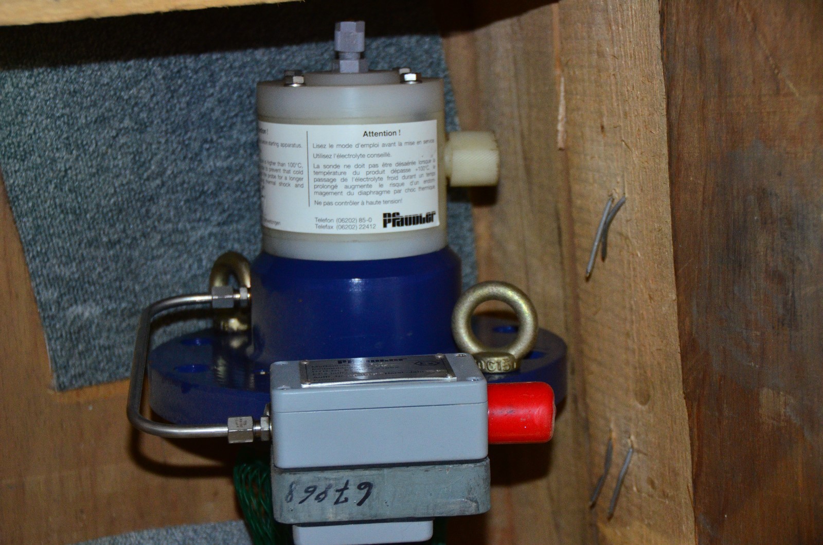 Pfaudler Glassteel Glass Lined 04/N PH Rod Probe DN 4" x 2150 mm ...