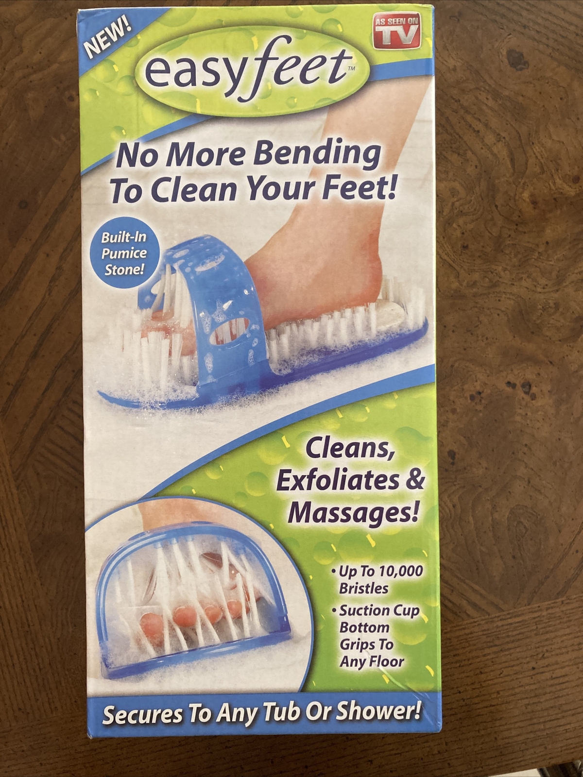 NEW EASY FEET Foot Cleaner As Seen on TV w/pumice, cleans, exfoliates ...