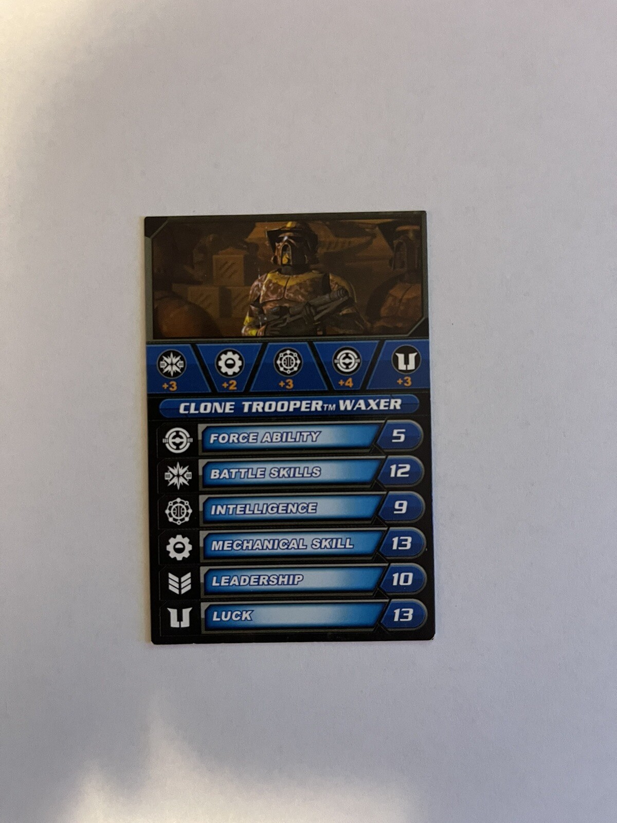 Star Wars Clone Wars CW galactic battle game card CLONE TROOPER Waxer ...
