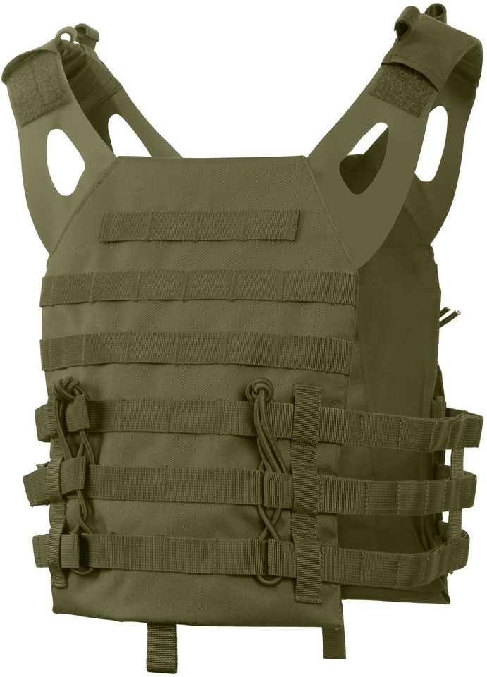 Tactical Plate Carrier Vest - Lightweight Military Army MOLLE Mag ...