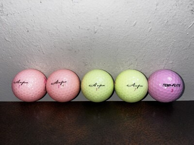 Wilson Hope Cancer Awareness GOLF BALLS 2 Pink/2 Neon Green Plus 1 Top ...