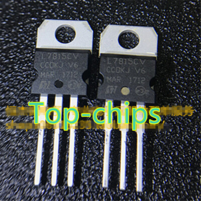 50 PCS L7815CV TO-220 L7815 LM7815 7815 15V 1.5A Positive-Voltage ...