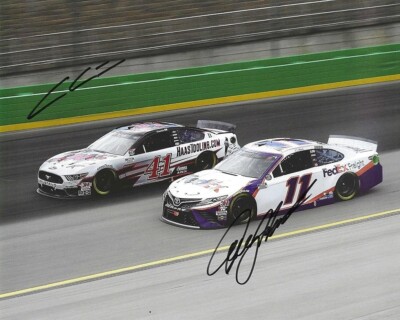 Denny Hamlin & Cole Custer Autographed Signed 8 x 10 Photo REPRINT | eBay