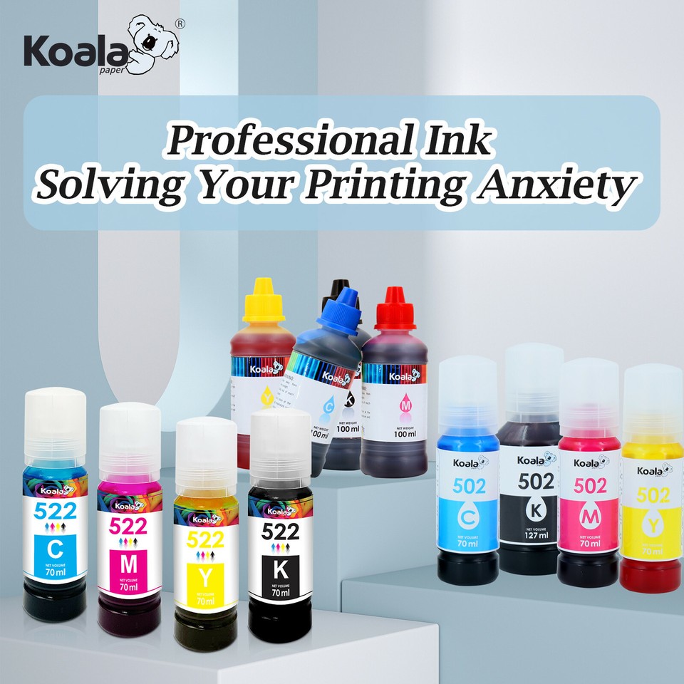 200ML Koala Ink Refill Kit BLACK for Canon HP Brother Epson All Inkjet ...