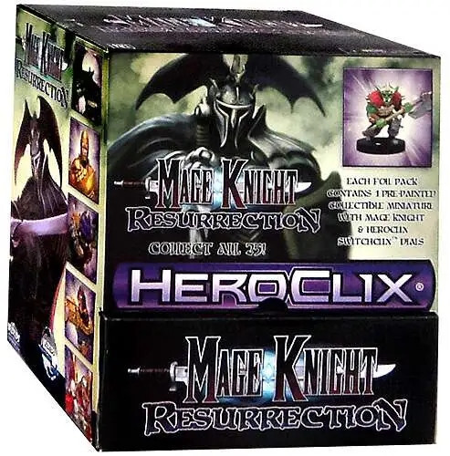 Mage Knight Resurrection Gravity Feed Display Box 24 Packs Blind Bags ...