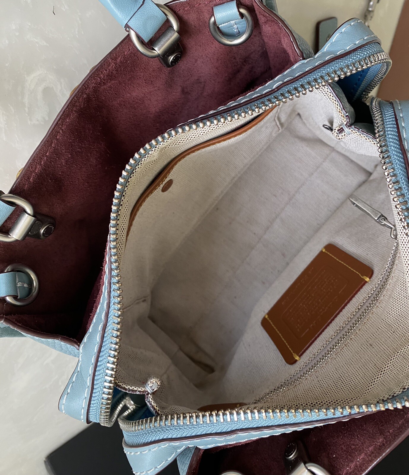 COACH 1941 LIMITED EDITION BLUE/MULTI ROGUE 25 TEA RO… - Gem