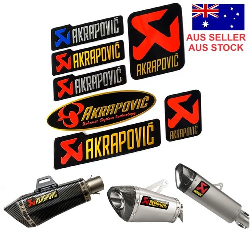 AKRAPOVIC Aluminium Exhaust Exhaust Decal Aluminum Sticker Heat Proof ...