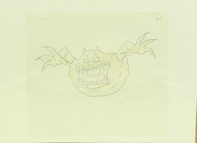The Real Ghostbusters EVIL SLIMER HandDrawn Sketch w/COA 5-36 | eBay