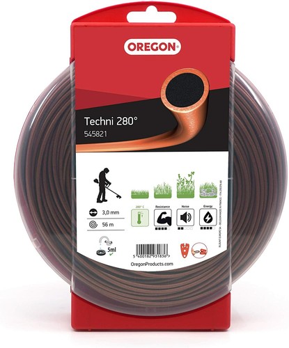 OREGON TECHNI 280 HEAVY DUT BRUSHCUTTER STRIMMER LINE 3mm x 56 metres ...