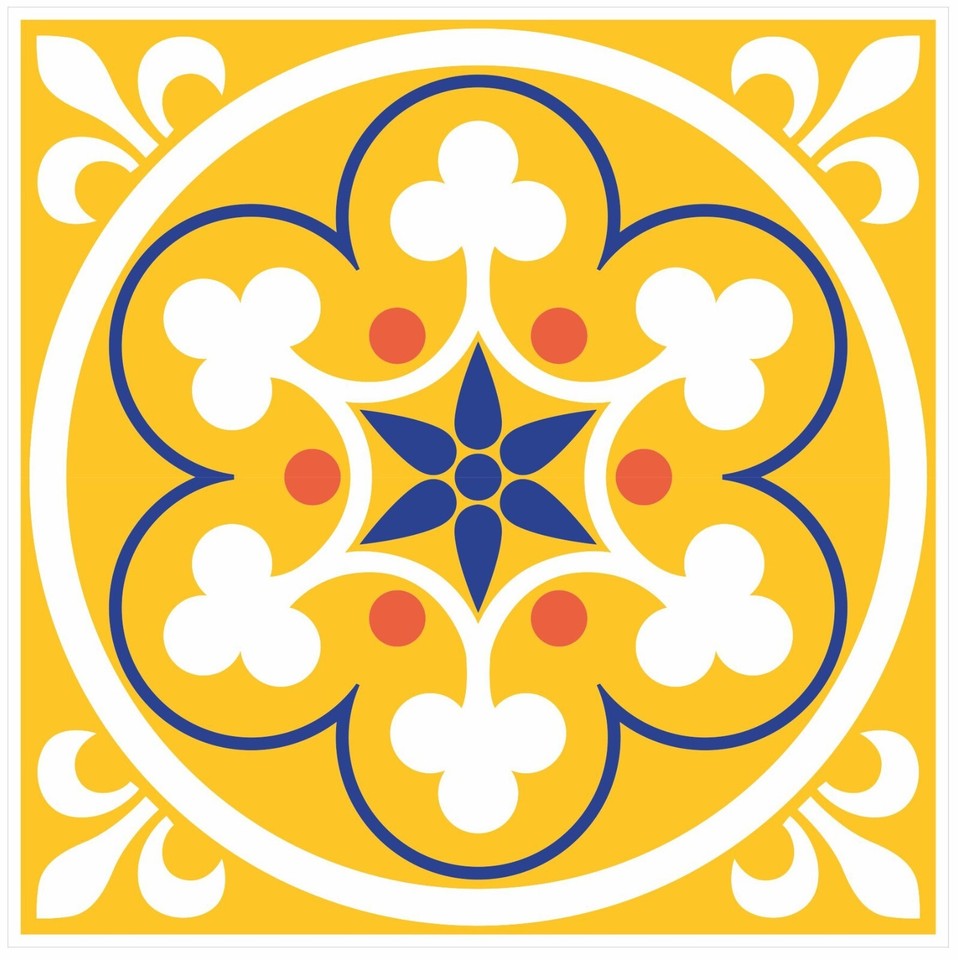 Tile Stickers Mosaic 100mm x 100mm / 4 Inch Kitchen Bathroom Pack Of 24 ...