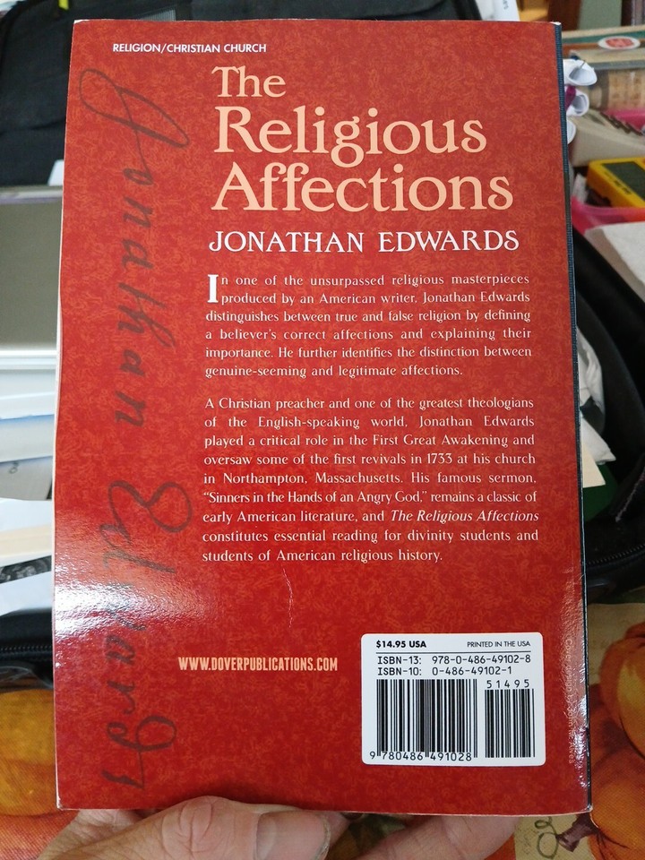The Religious Affections by Jonathan Edwards (2013, Trade Paperback ...