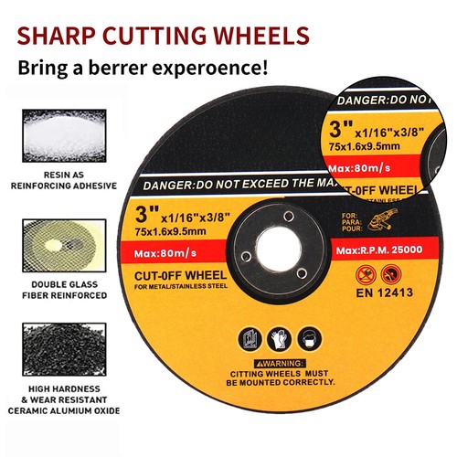 3 Inch Cutting Disc Cut Off Wheel Angle Grinder Slice Grinding Blade ...