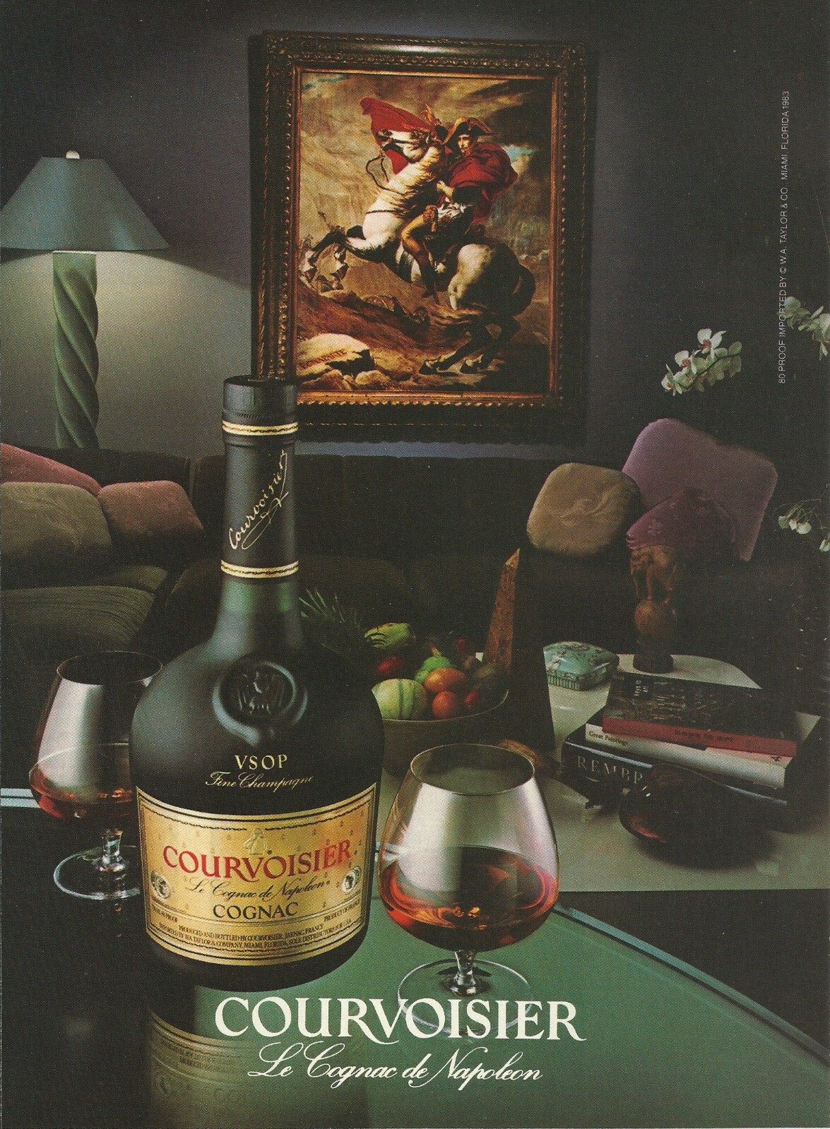 1984 Courvoisier Cognac Napoleon vintage print ad 80's advertisement | eBay