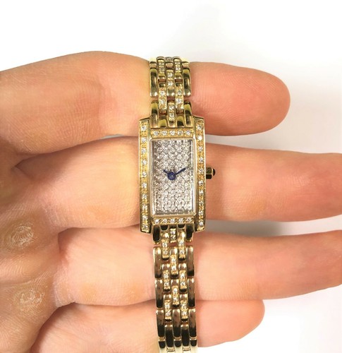 Woman's 14k Yellow Gold Made In Italy Watch w/ 1cts natural Diamonds 51 ...