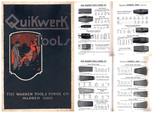 Orig. Warren Tool & Forge Catalogue of "Quickwerk" Tools - 48 Pgs ...
