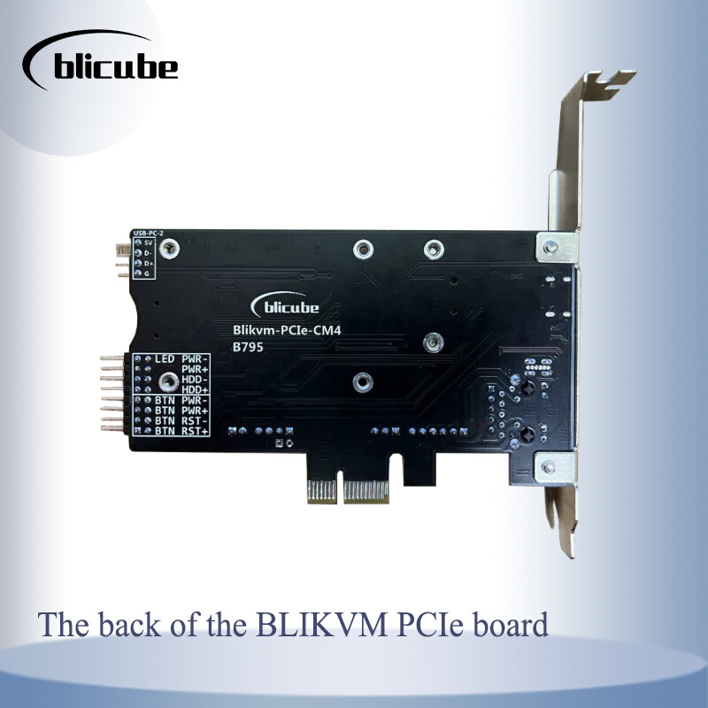 Blikvm PCIe Add-in Card with Cooling Fan+Display BLIKVM PCIe Plug-n ...