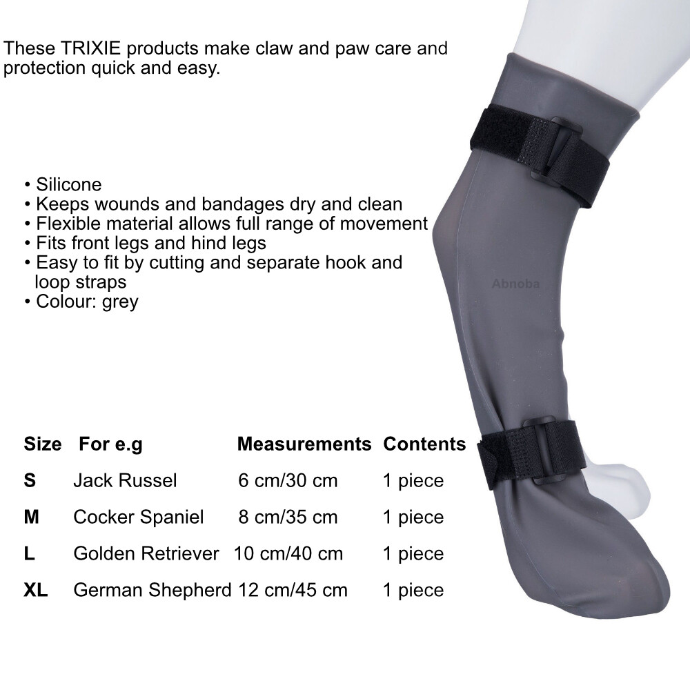 Dog Protective Sock keeps wounds & bandage dry & clean fits front leg ...