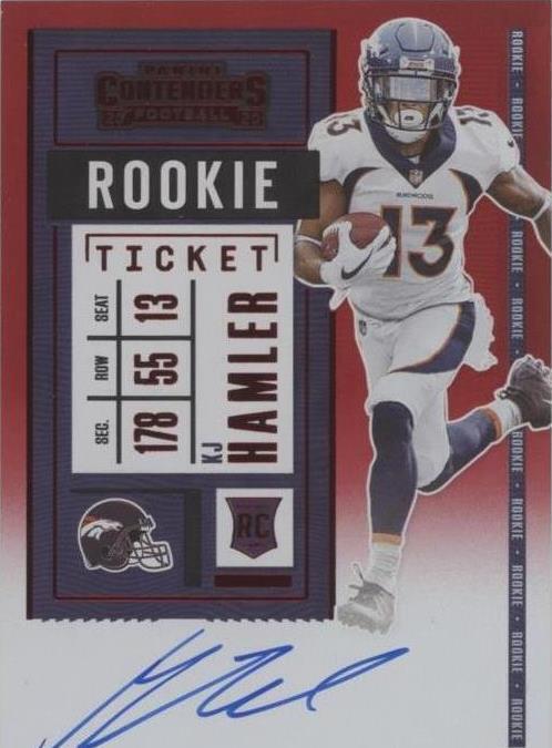 2020 Panini Contenders - RPS Variation KJ Hamler #119 Red Zone (AU, RC ...