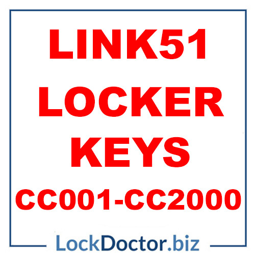 Link51 Silver Steel Locker Replacement Keys Range (CC001-CC2000) Cut to ...