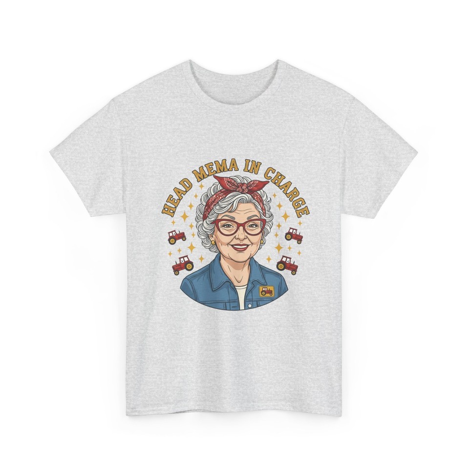Head Mema in Charge T-shirt | Grandmother Valentine's Day Gift ...