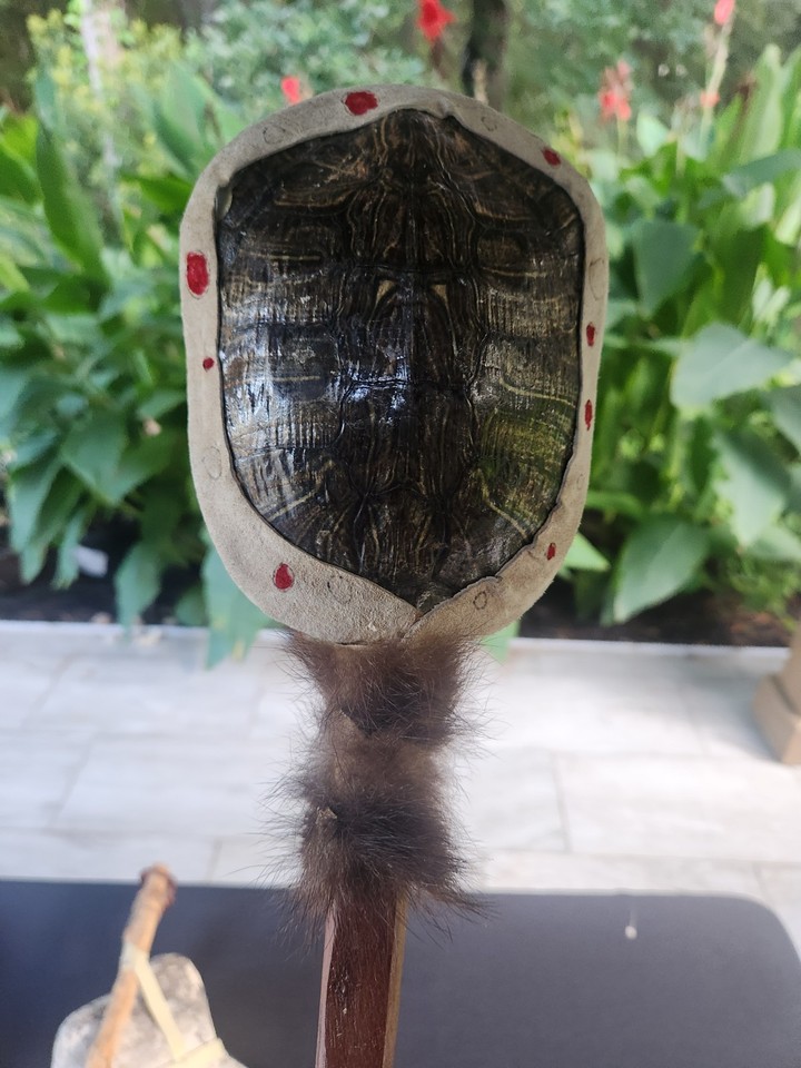 Native American Indian Lot Rawhide Shaman, Turtle Rattle, Hunting ...