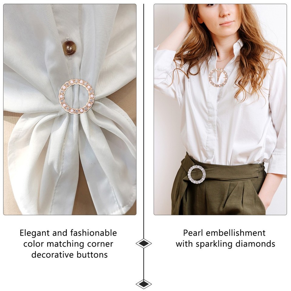 6 pcs Multifunctional T- Buckles Alloy Blouse Knotted Buckles | eBay UK