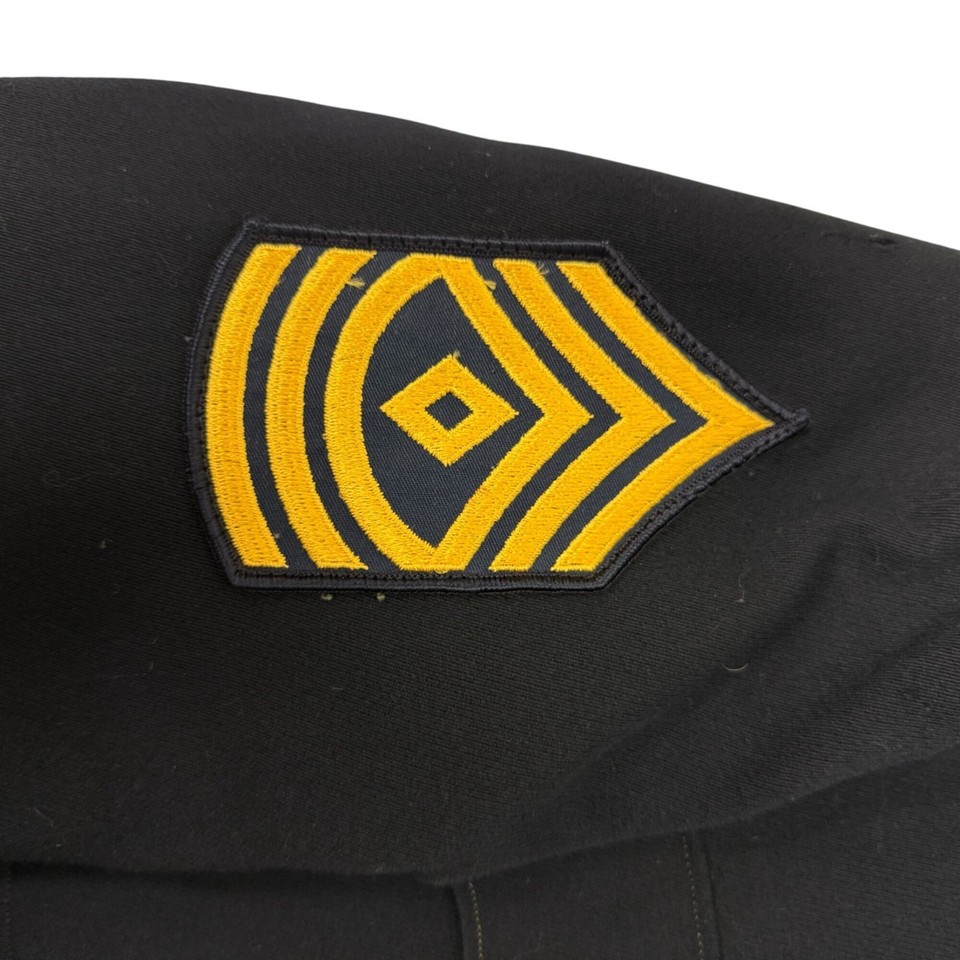 Vtg WWII OFFICERS Service CAPTAINS Coat Military GABARDINE Wool Uniform ...