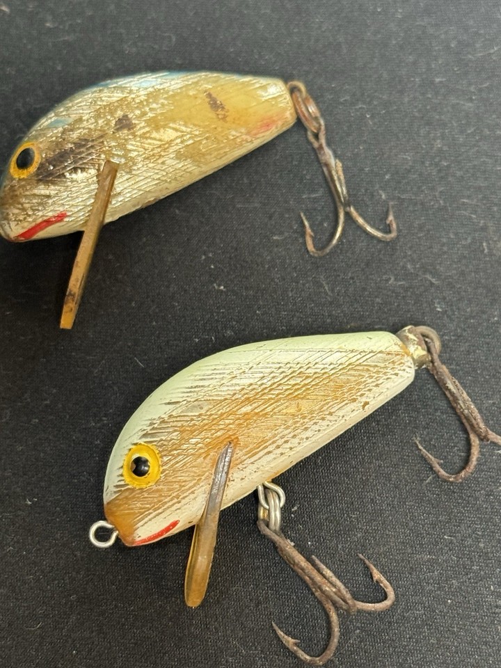 Vintage Rebel Humpback Floater Black Chrome 1 3/4" crankbait lure | eBay