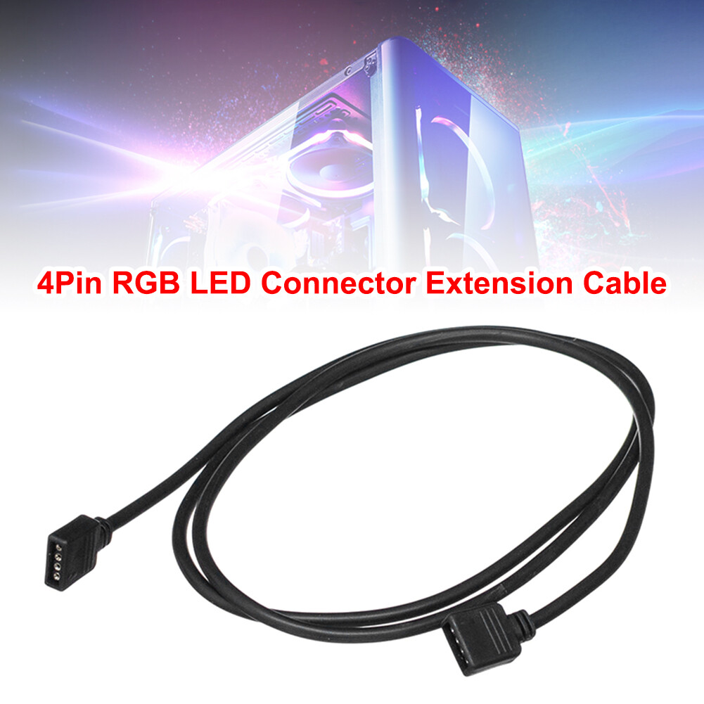 4Pin LED Extension Cable RGB 5050 3528 LED Strip Light Connector Cord ...